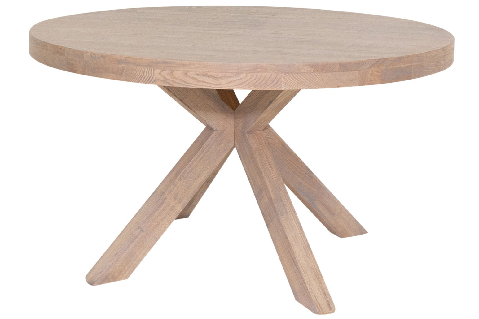 Zara - Smoked Oak Round Dining Table – Craughwell Furniture & Carpets Ltd