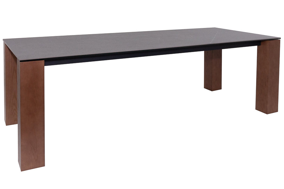 Castello - Grey Ceramic And Wood Dining Table 240Cm – Craughwell ...