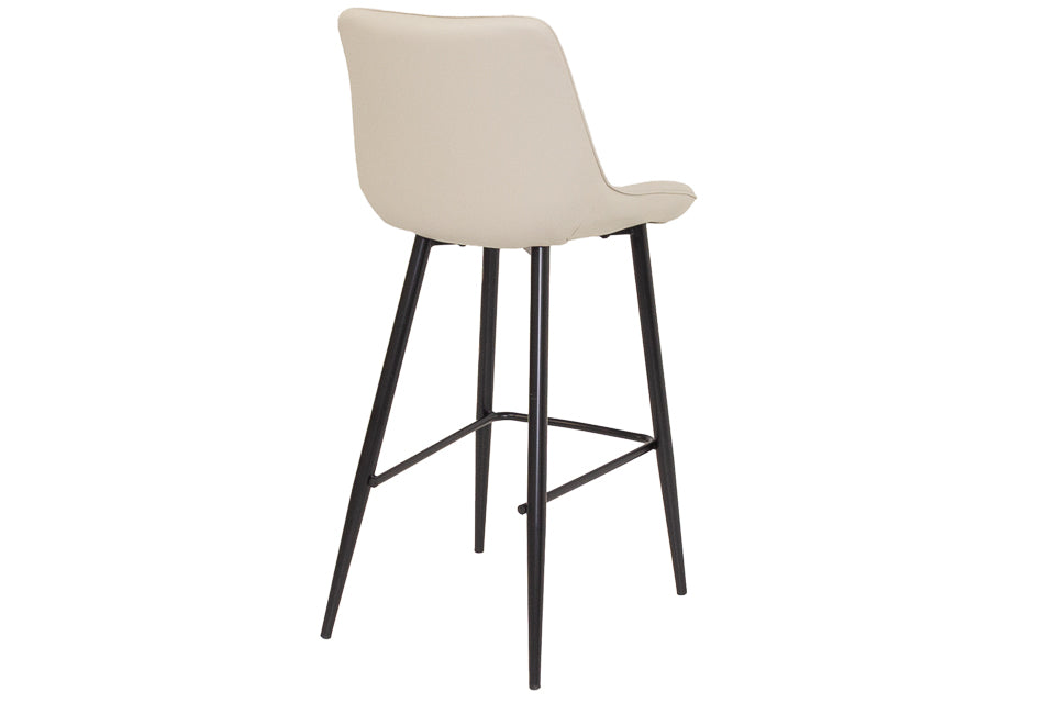 Finley - Taupe Faux Leather Bar Stool – Craughwell Furniture & Carpets Ltd