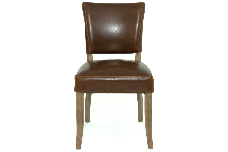 Limerick - Brown Leather Dining Chair – Craughwell Furniture & Carpets Ltd