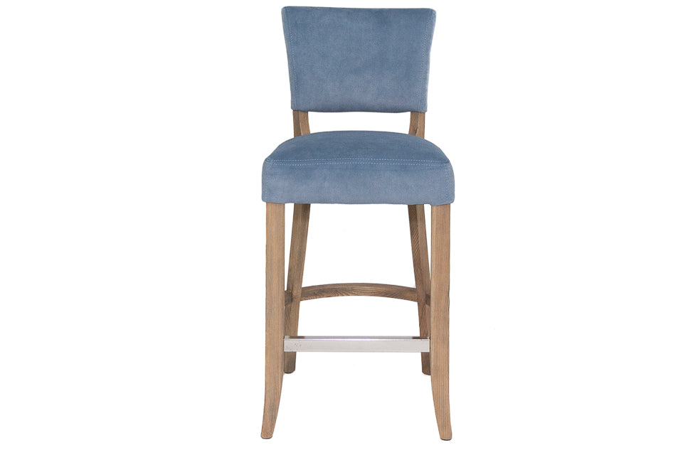 Limerick - Blue Velvet Bar Stool – Craughwell Furniture & Carpets Ltd