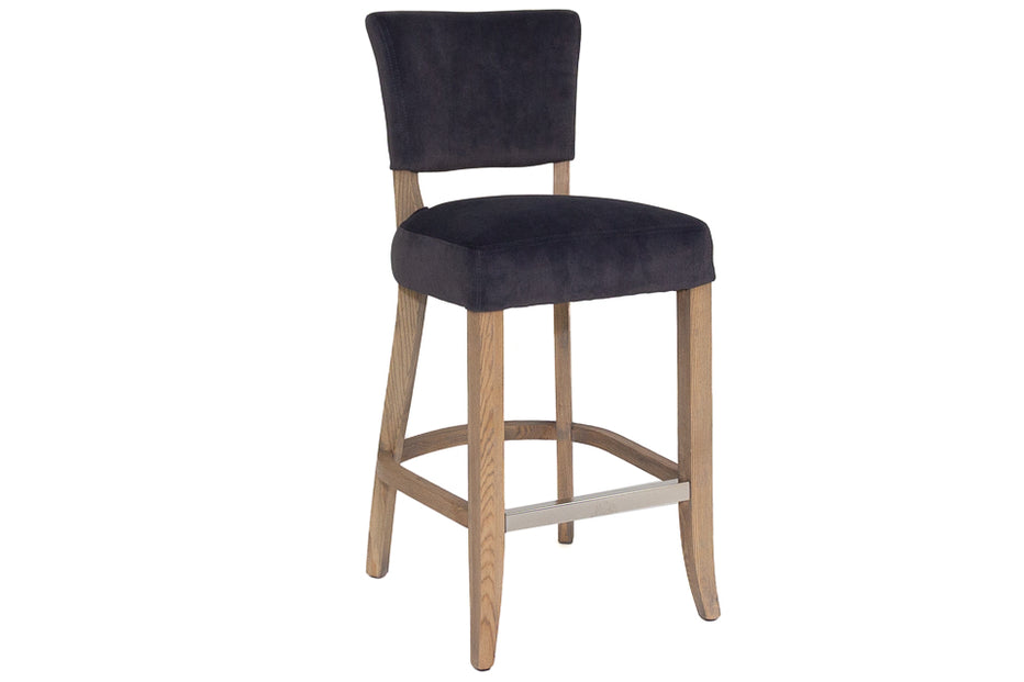 Limerick - Grey Velvet Bar Stool – Craughwell Furniture & Carpets Ltd