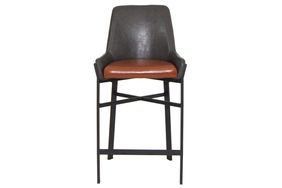 Regan - Grey Faux Leather Dining Chair – Craughwell Furniture & Carpets Ltd