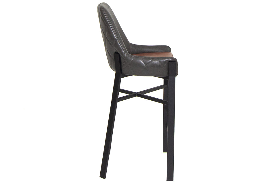 Regan - Grey Faux Leather Dining Chair – Craughwell Furniture & Carpets Ltd